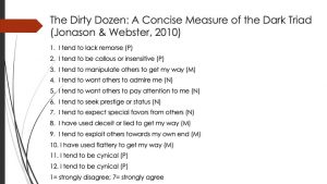 Saltburn, Dark Triad & Dirty Dozen - Theatre of Truth(s)